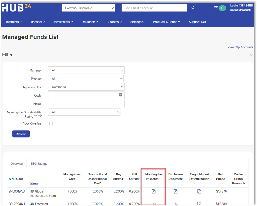 Recent platform enhancements | HUB24