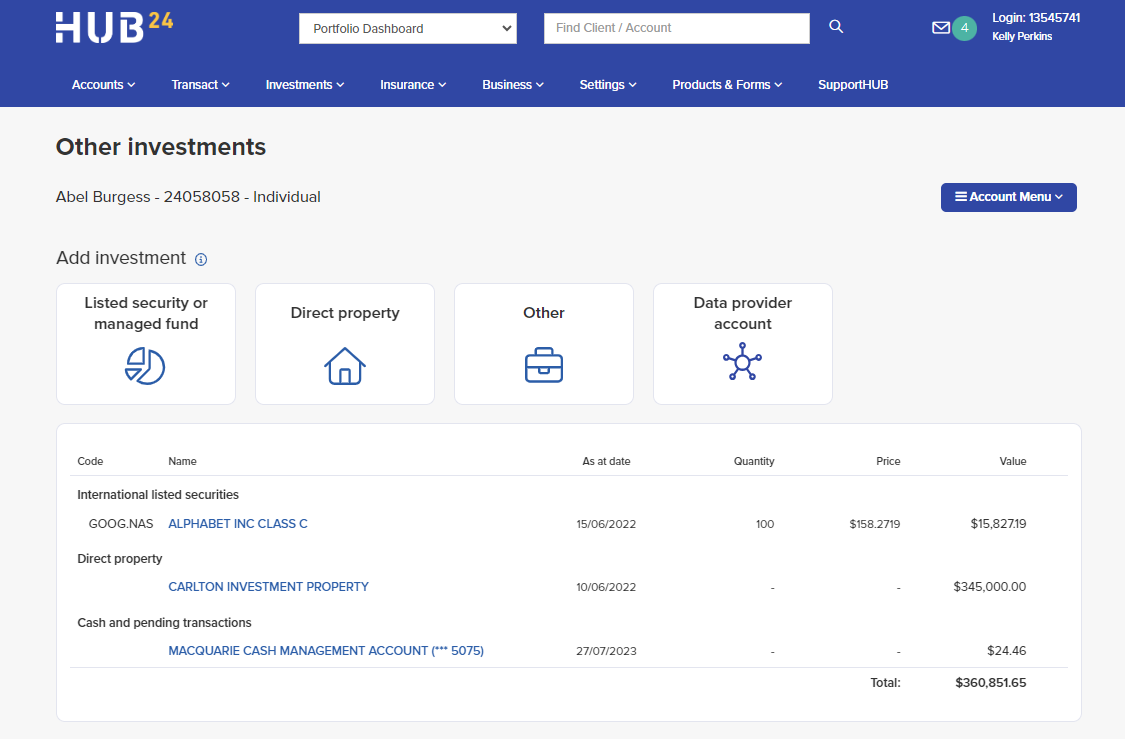 Recent platform enhancements | HUB24