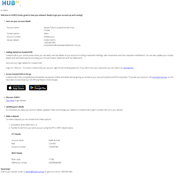 InvestorHUB – Let’s get started - HUB24