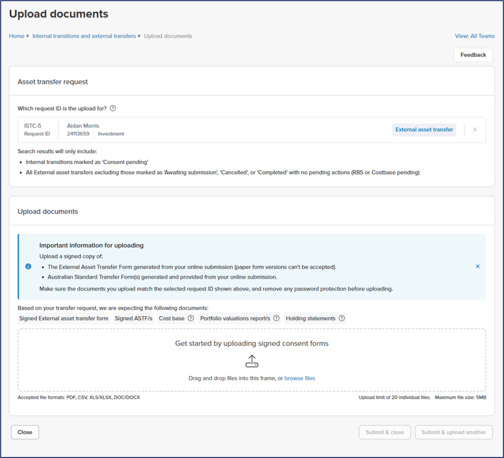 ASSET TRANSFERS MADE EASIER WITH OUR NEW DASHBOARD - HUB24